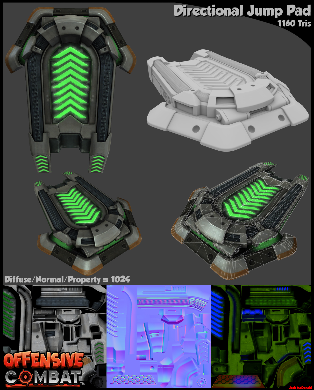 Directional Jump Pad | Josh McDonald - Visual FX / Props / Environments